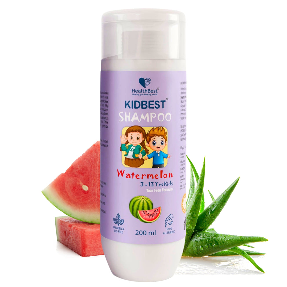 Kids Tear-Free Shampoo with Watermelon - Nourishing Hair Care (3-13 ...